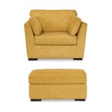 Roundhill Furniture Clareen 2-Piece Living Room Set, Cutler Chair and ...