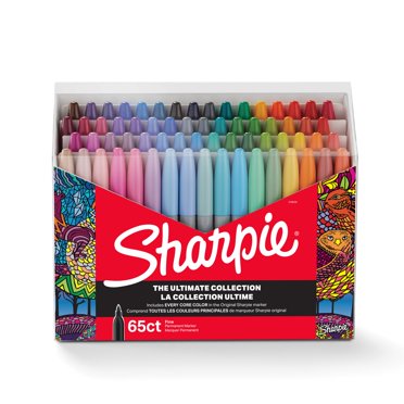 Sharpie Permanent Markers Ultimate Collection, Assorted Tips and Colors ...