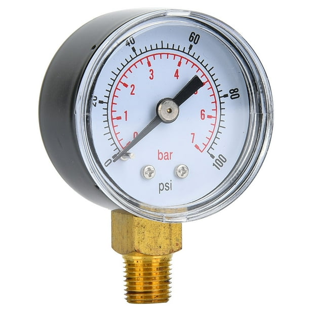 Water Pressure Gauge,Mechanical Pressure Gauge 1/8inch BSPT Pressure ...