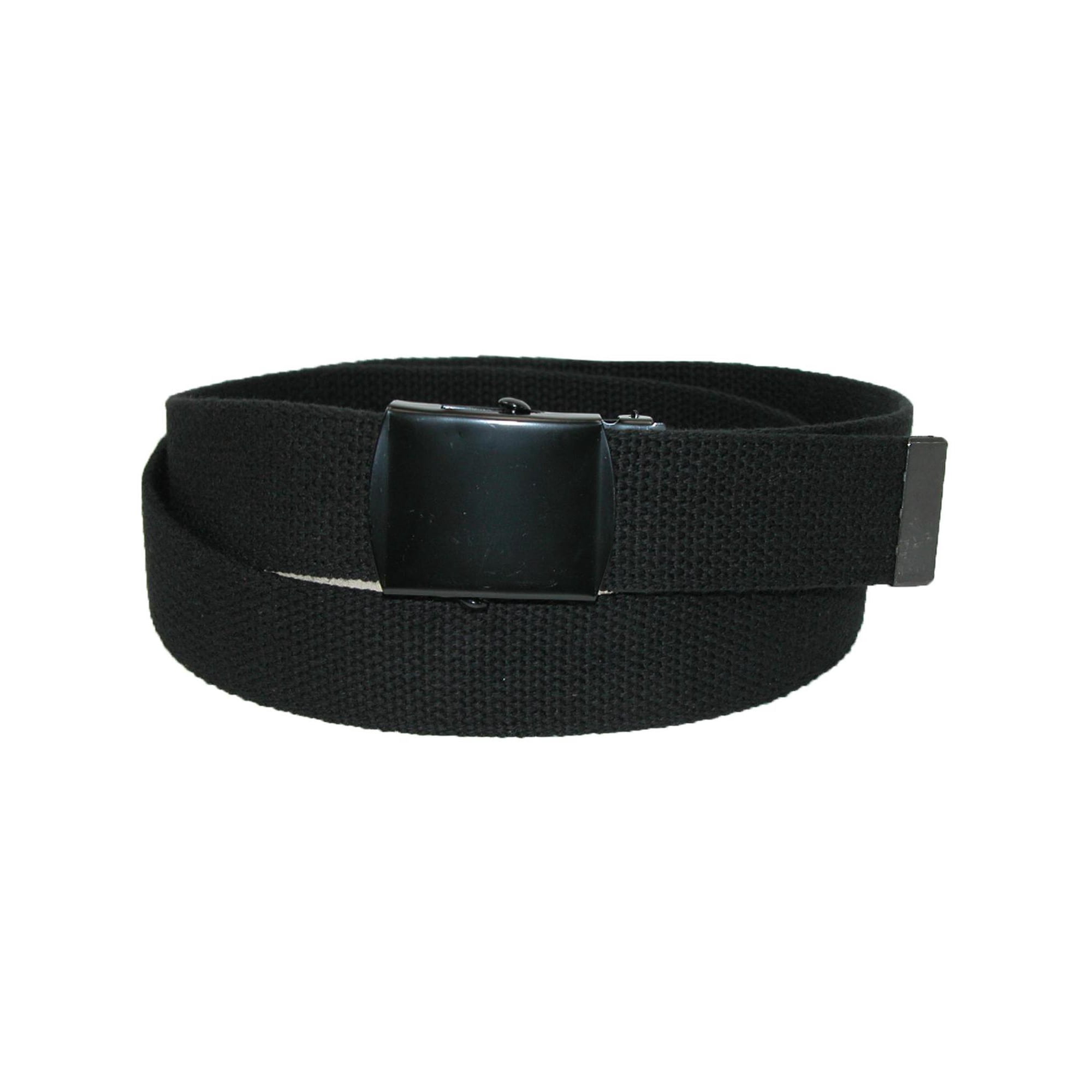 Click here for Ctm Fabric Adjustable Belt With Black Buckle (Mens... prices