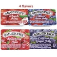 Smucker's 25-Pack Assorted Jelly & Jam Cups – Single-Serve Apple, Grape ...