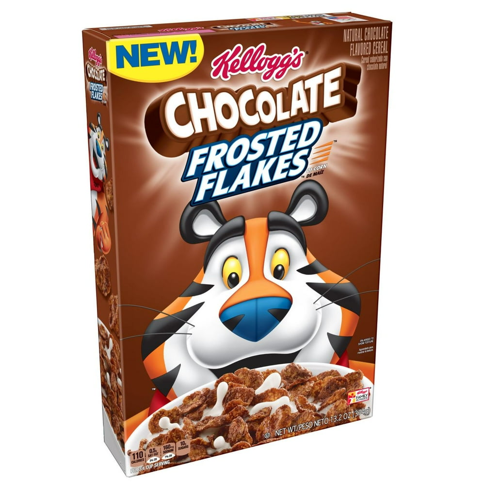 Kelloggs Frosted Flakes Breakfast Cereal Chocolate 13 2 Oz Walmart