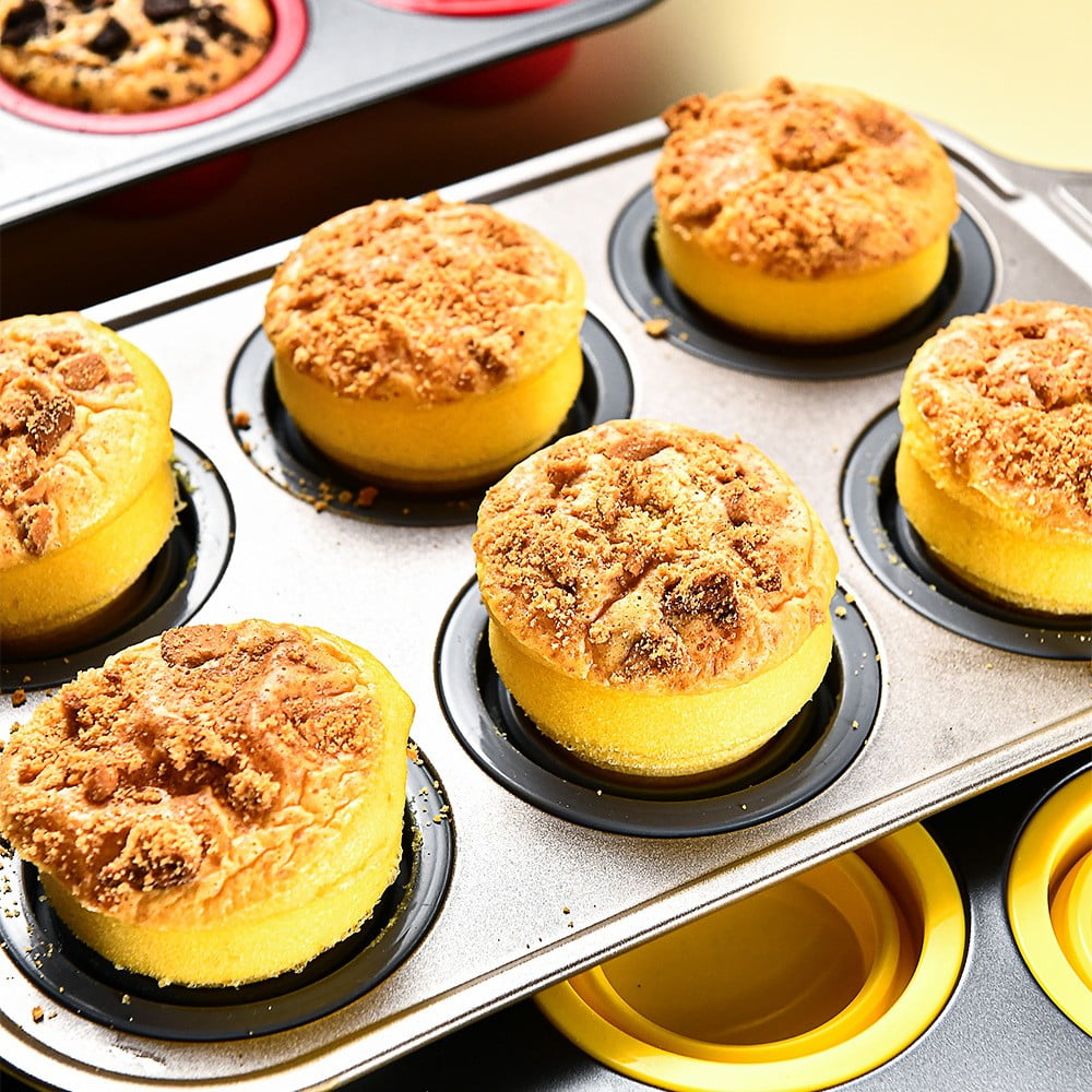 Click here for Tyeign Silicone Pan 6-Cup Mini Muffin Baking Mold... prices