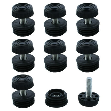 Leveling Feet 1 1/4" 32mm OD Plastic Round Tube Inserts Kit Furniture ...