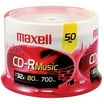 Maxell 80-Minute Music CD-Rs, Recordable, Blank 50-Ct Spindle for Audio ...