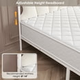 Homfa Queen Size 4 Drawer Bed Frame, Heavy Duty Metal Platform Bed with ...