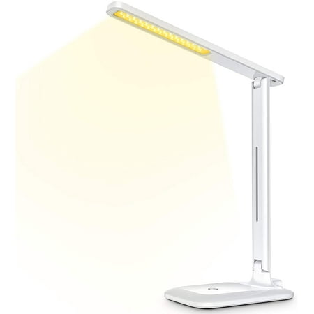 D Desk Lamp, Eye-Caring Table Lamp, Dimmable Office Study Computer Desk ...