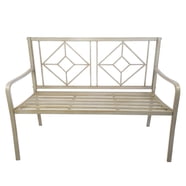 IP-SV131FB Lattice Panel Back Design Steel Bench - Walmart.com
