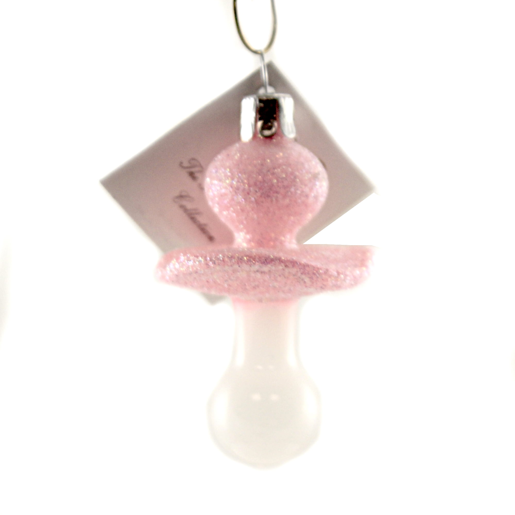 Golden Bell Collection Pacifier Glass Baby Christmas Ornament Nvv166 ...