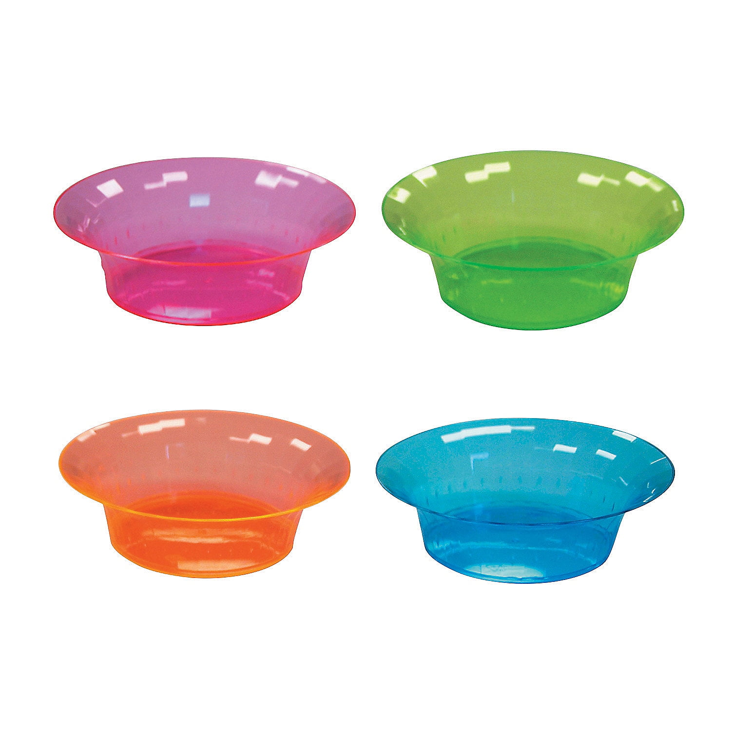10 Oz Neon Ast Plastic Bowls - Party Supplies - 20 Pieces - Walmart.com