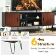 Costway 59'' TV Stand Entertainment Center Media Console Storage ...