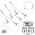 Tooth Shield Tackle 3 Pack Musky Sucker Rig (175 lb) / Muskie Pike ...