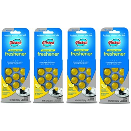 Glisten Garbage Disposer Care Freshener Capsules Lemon Scent, 10 Each ...
