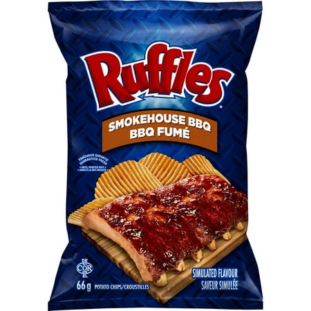 Ruffles Smokehouse BBQ Potato Chips, 66 GM - Walmart.ca