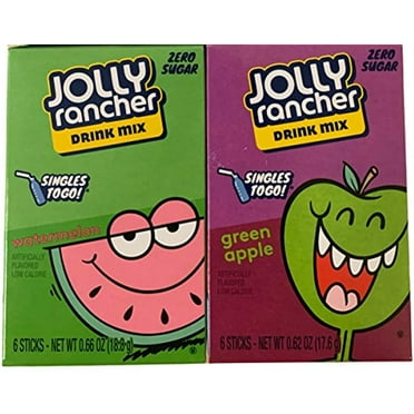 Jolly Rancher Watermelon Singles To Go Drink Powder, Sugar Free, Candy ...