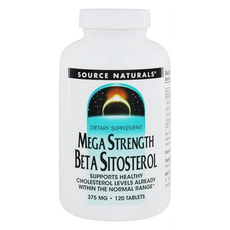 Source Naturals - Beta Sitosterol Mega Strength 375 mg. - 120 Tablets ...