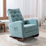 Mid-Century Modern Jayce Gray Rocking Chair - Walmart.com