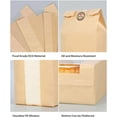 25 Packs Large Paper Bread Bags for Homemade Bread, Kraft Paper Bakery ...