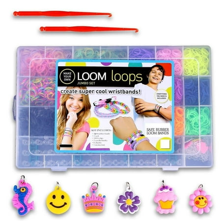 Loom Bands Kit Clips Collection With 5500 Bandz + 170 Clips + 2 Hooks ...