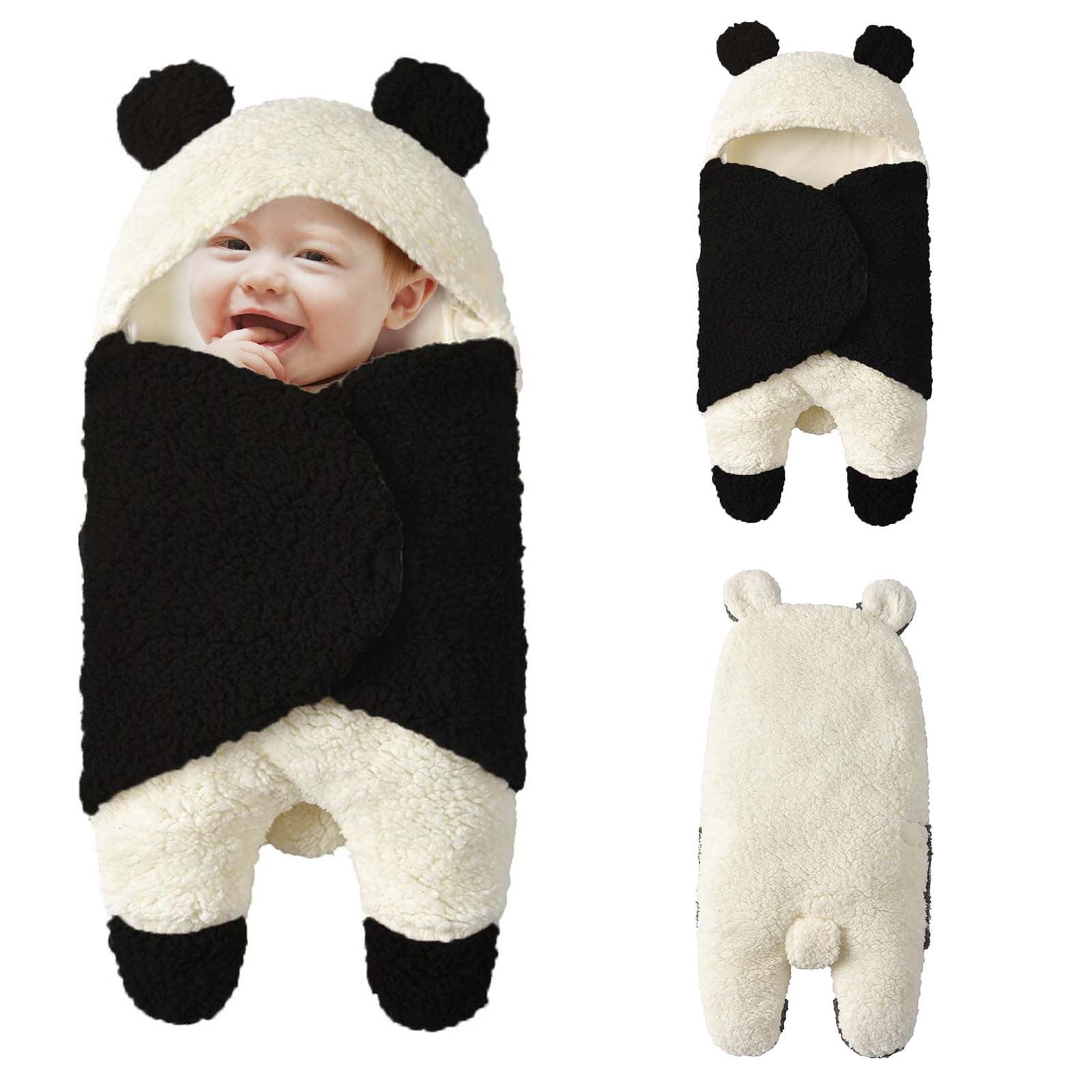 Baby Swaddle Blanket Boys Girls Cute Panda Cotton Plush Receiving ...