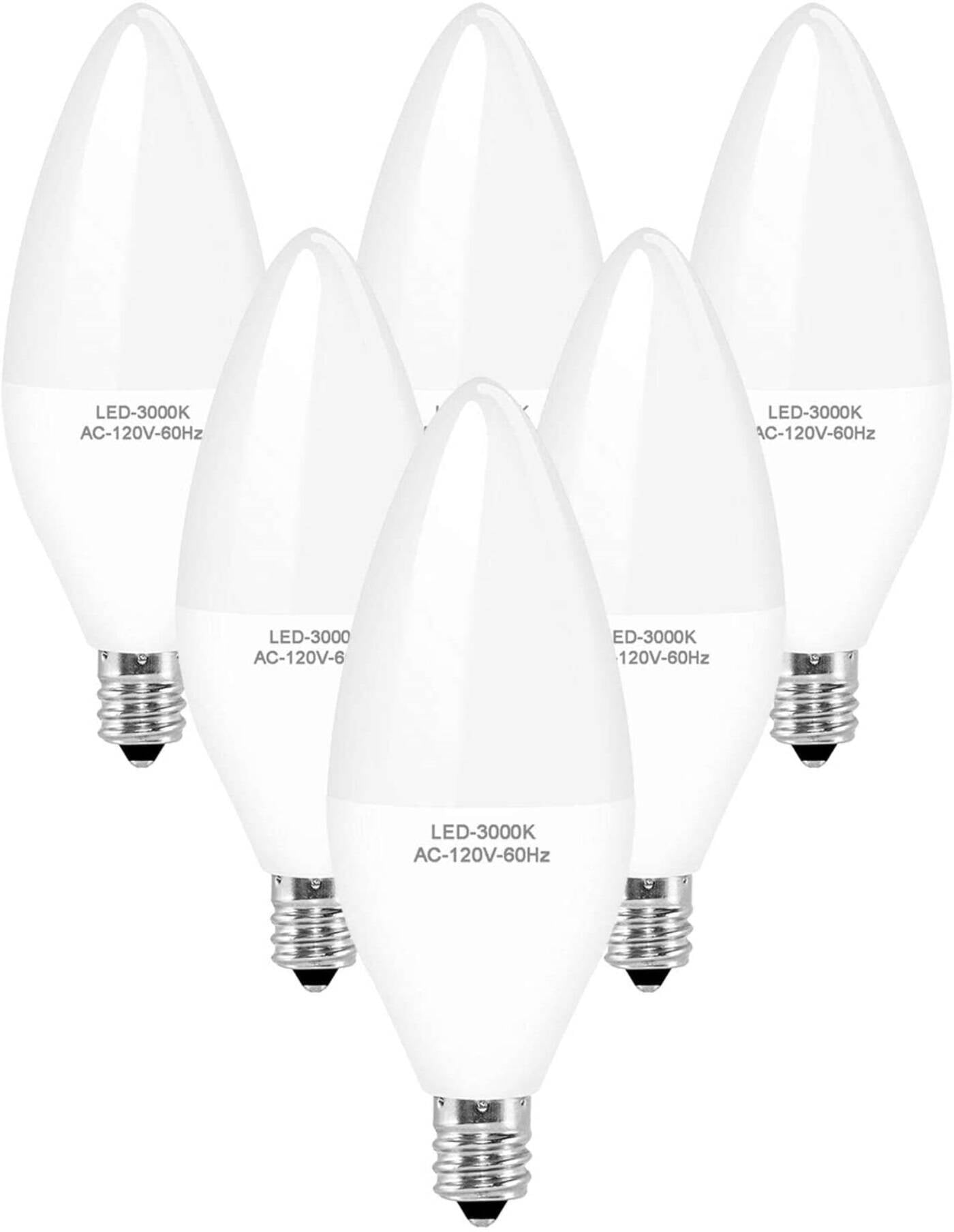 Ymam.Light LED Light Bulb, B11 E12 Candelabra Base 4W 40W Equivalent ...