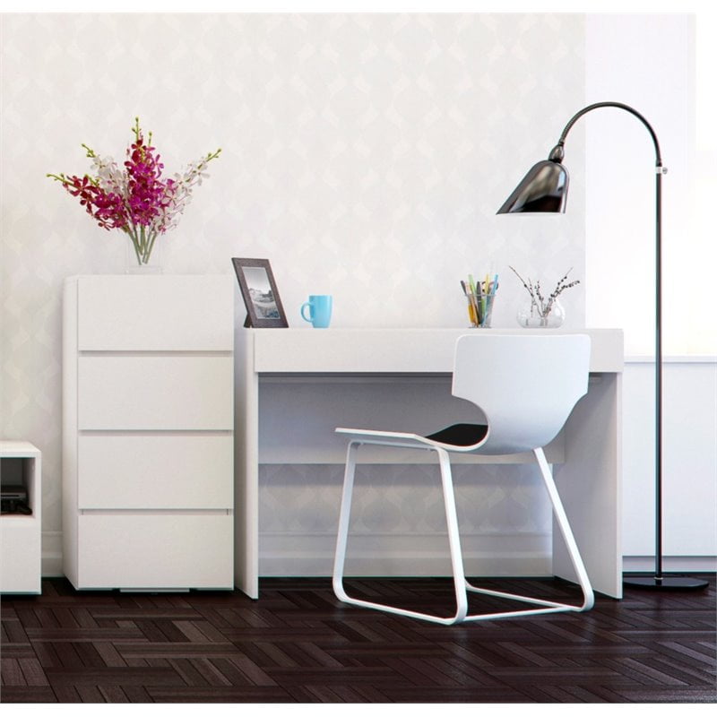Nexera Blvd 2 Piece Home Office Set in White - Walmart.com