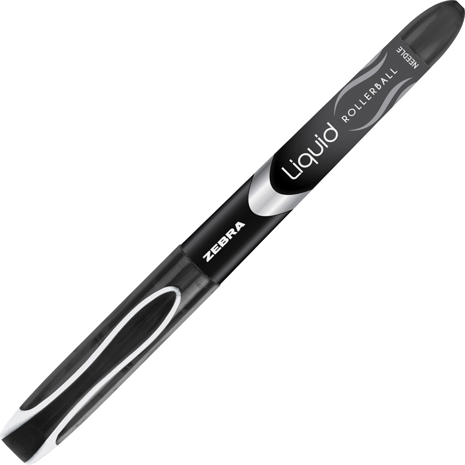 Liquid Ink Roller Ball Pen, Stick, Extra-Fine 0.5 Mm, Black Ink, Black ...