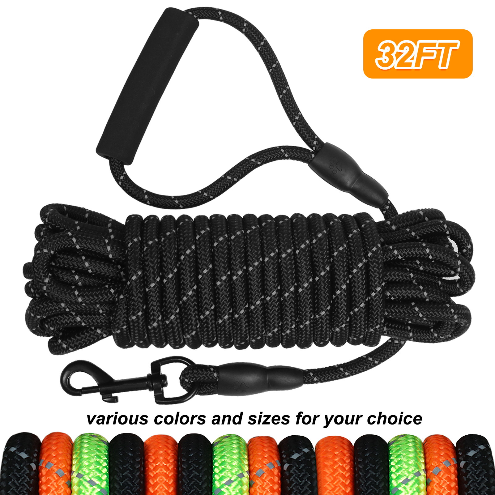 Remington Poly Check Cord Training Dog Leash, 25' - Walmart.com