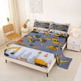 Manfei Cartoon Cars Bed Sheets,Boys Friendly Pattern Full Size Sheets ...