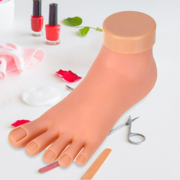 TB&W Silicone Fake Foot Tool Soft Practice Fake Foot Model for Nail ...