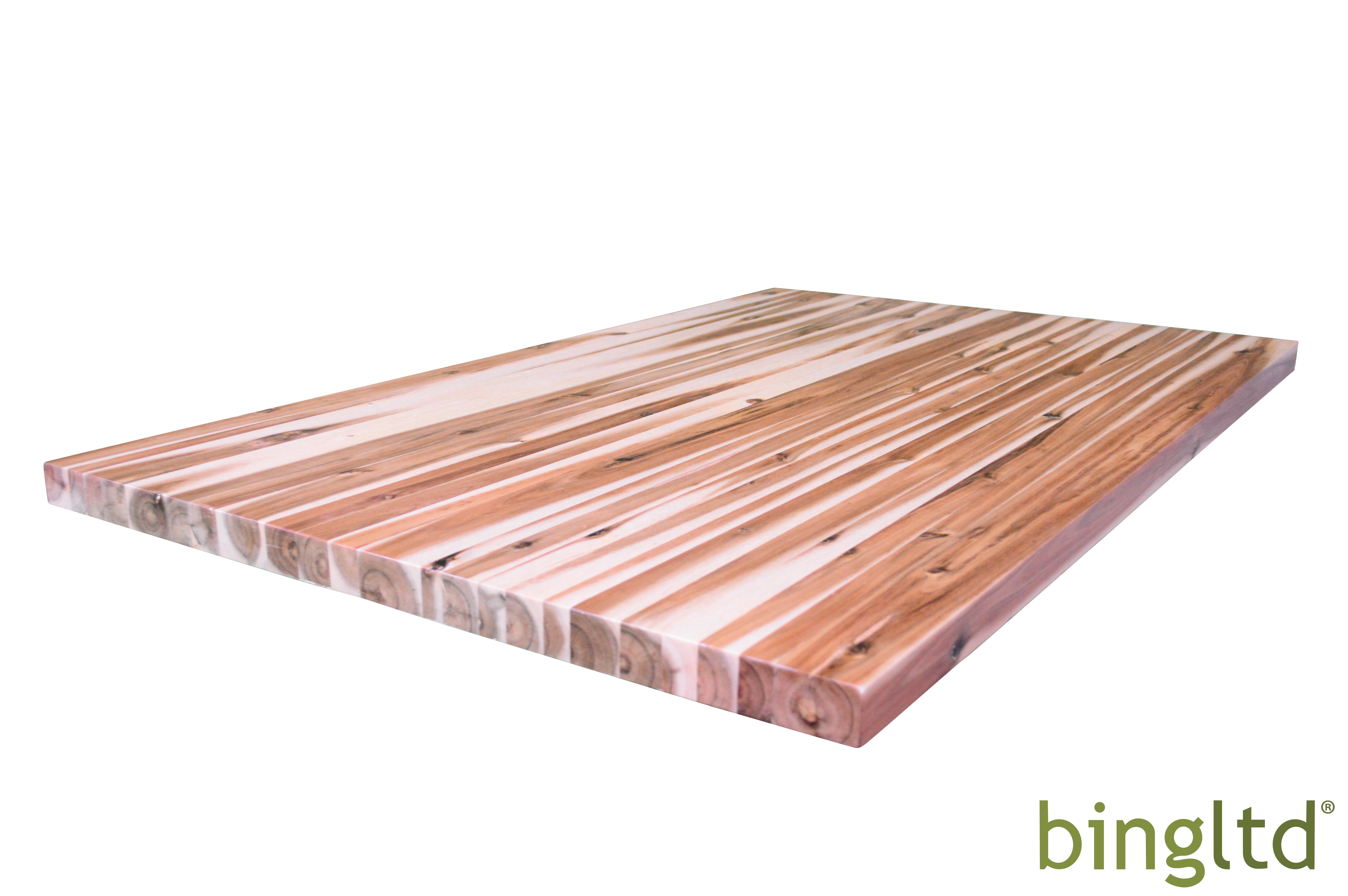 BingLTD - 48" L x 30" Rectangular Acacia Butcher Block Standard ...
