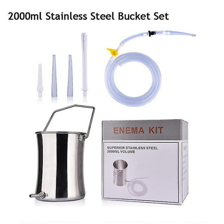 2l Non-toxic Enema Bucket Kit For Colon Cleansing Reusable Medical ...