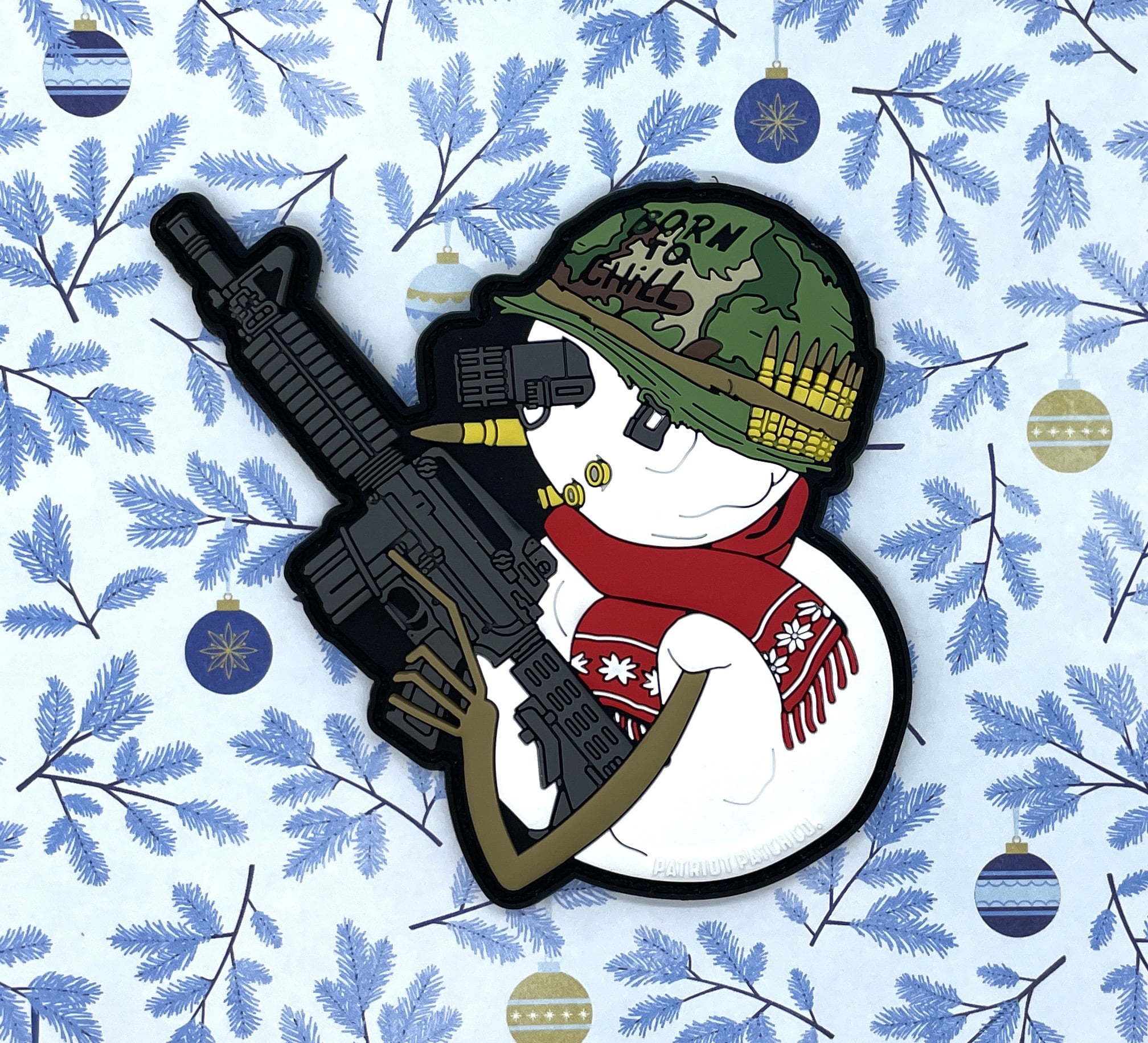 Patriot Patch Co. - Born to Chill - Full Metal Jacket Tactical SnowMan ...