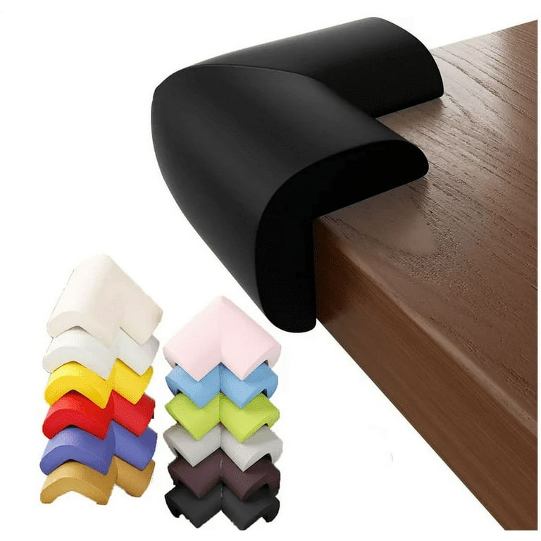 Sunjoy Tech Soft Baby Proofing Edge Protector Pre Taped Flexible Clear for Furniture 4 Piece