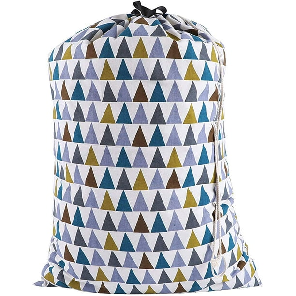 ALmi Heavy Duty Laundry Drawstring Bag with Strap, 28 x 40 Inches ...