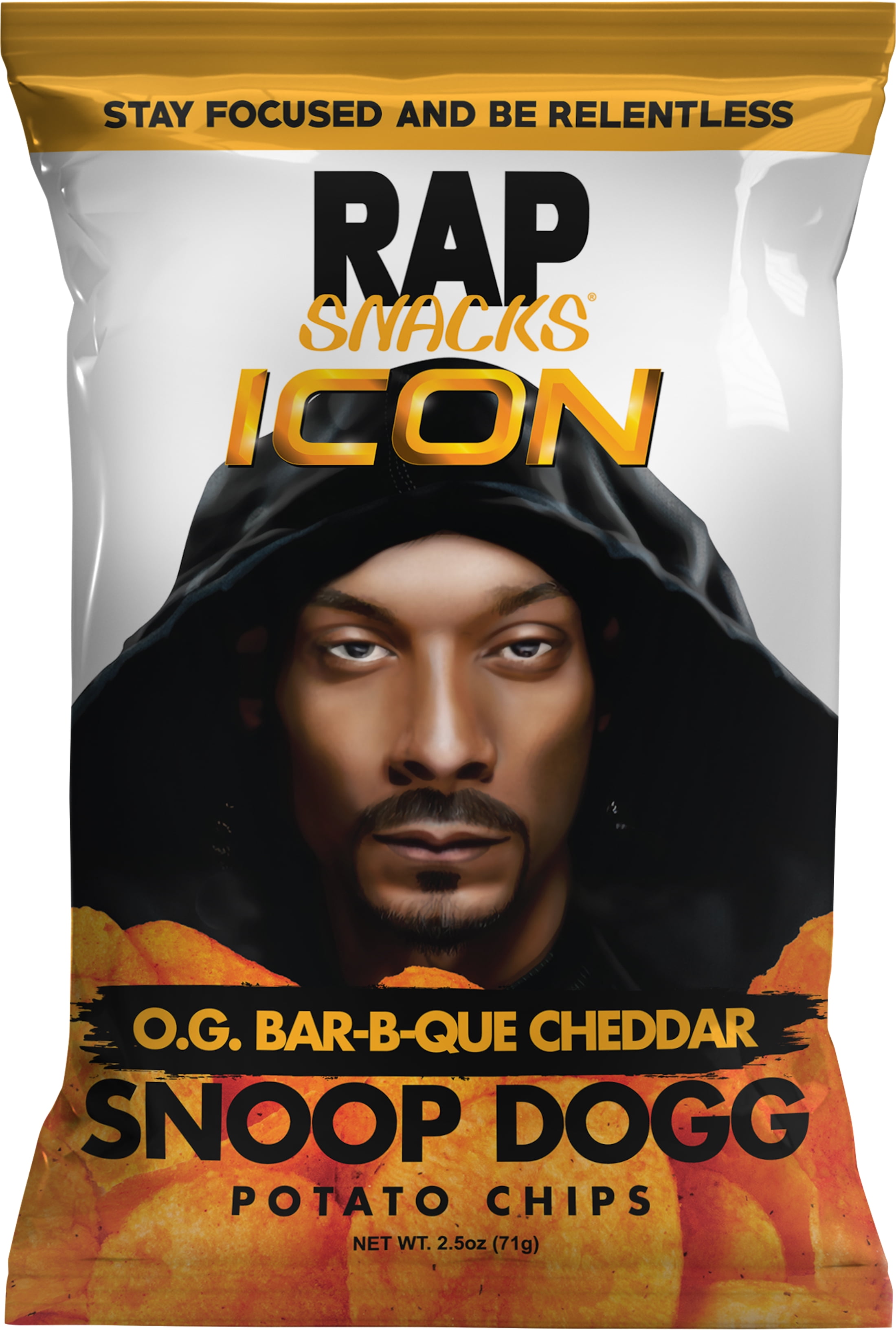 Rap Snacks Snoop Dogg Cheddar BBQ Potato Snack Chips, 2.5 oz Bag ...