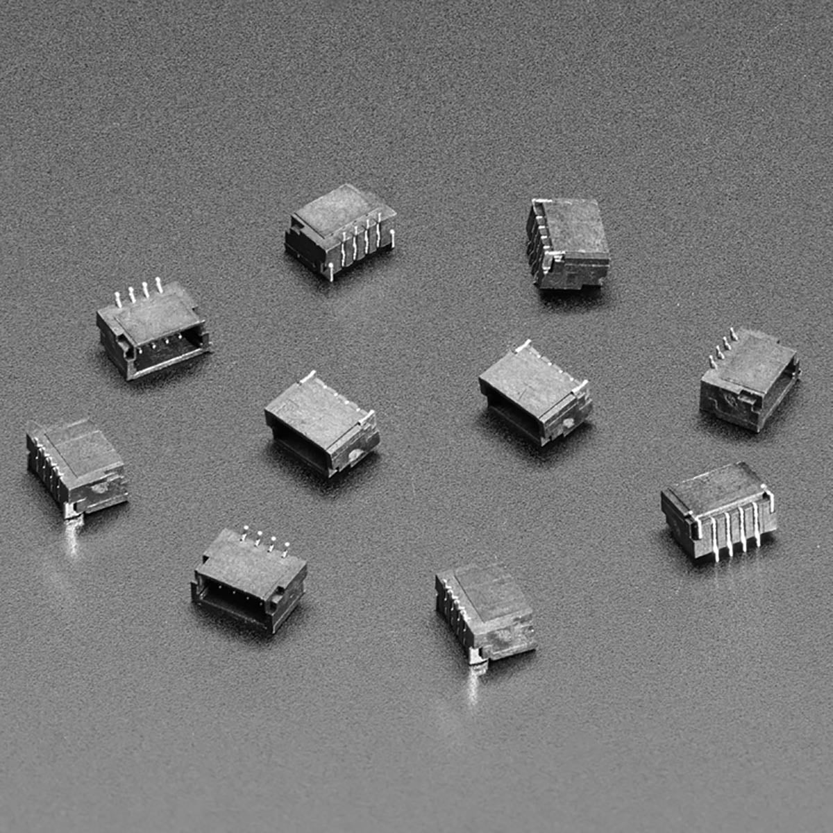 Adafruit JST SH 4-pin Vertical Connector - Qwiic Compatible (10 pack ...