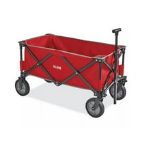 Synergistic Brand 34"H Children's Red Metal/Wood Side Rail Wagon-Ages 3 ...