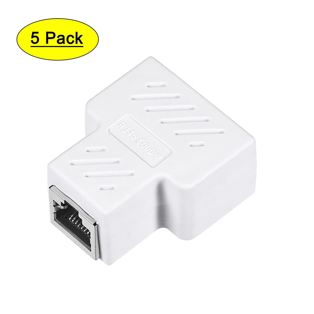 Uxcell Rj45 Splitter Coupler Inline Connector 1 To 2 Cat7 Cat6 Cat5e