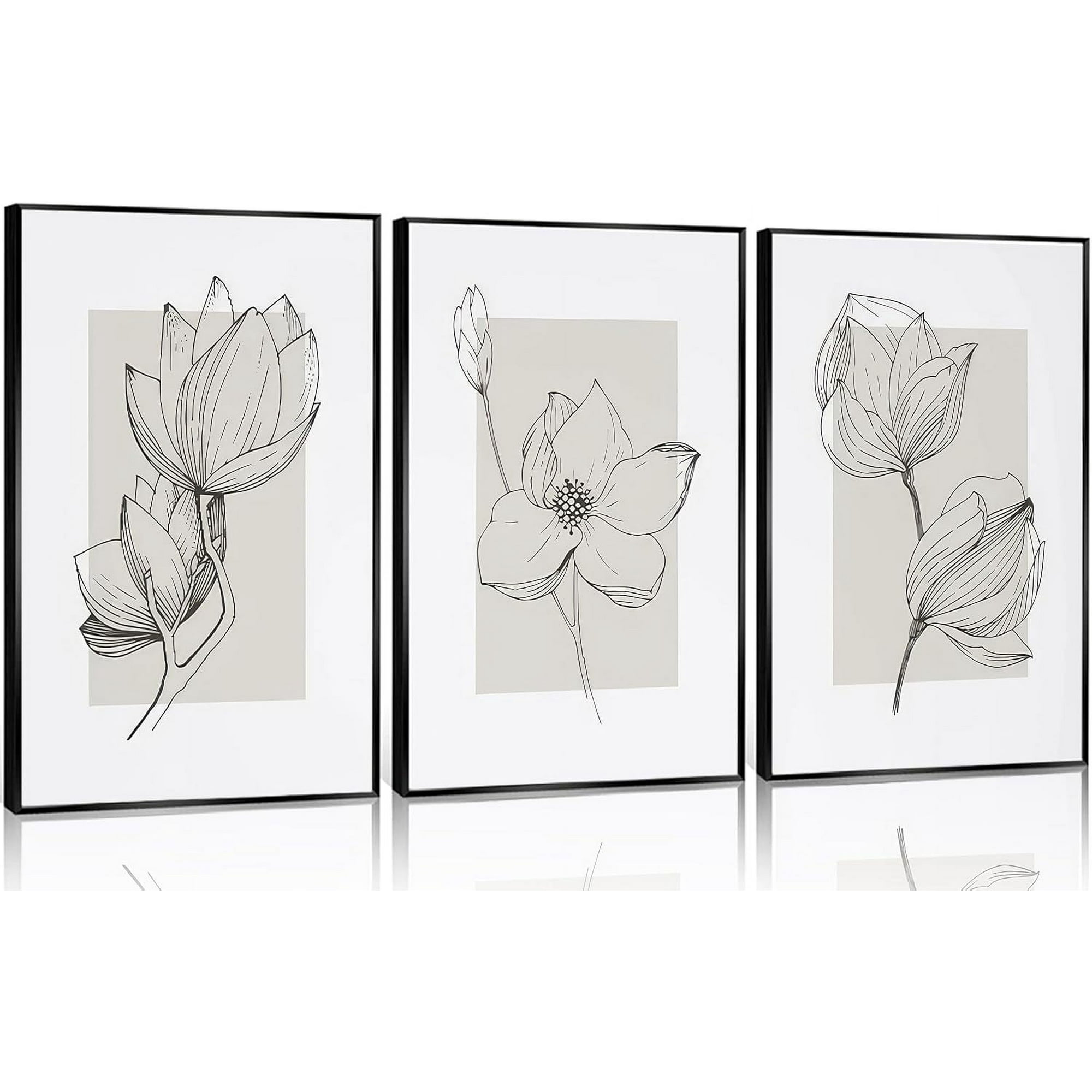 Click here for 51 Media 3pcs Neutral Botanical Canvas Wall Art Be... prices