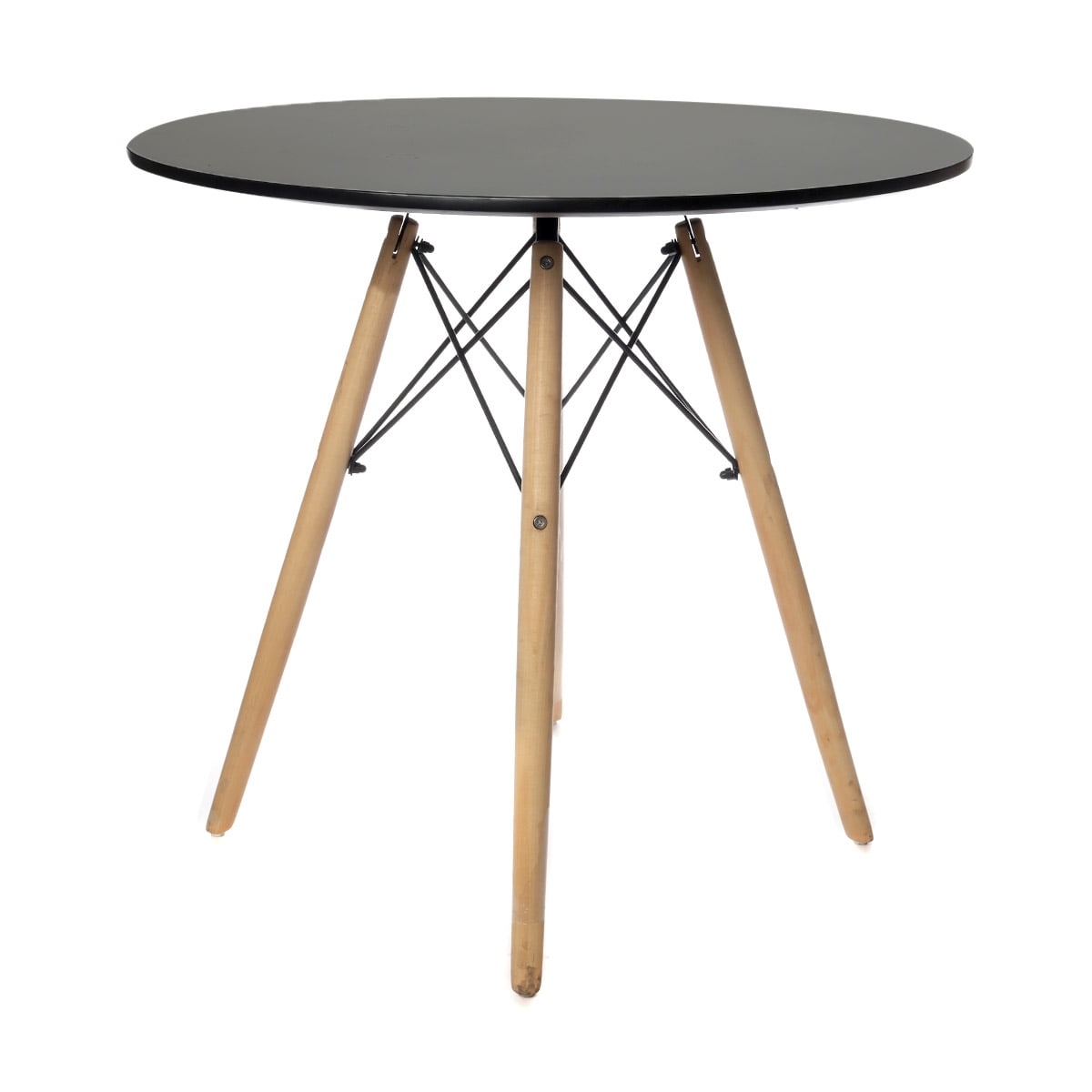 Mesa Redonda EKE Life Home Minimalista Moderna Vintage Negro GC-020 ...