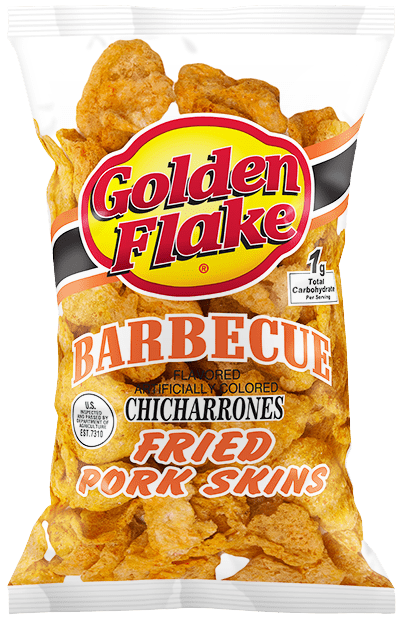 Golden Flake Snack Foods Barbecue Flavored Fried Pork Skins 3 oz. Bag ...