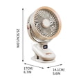 Honmine Mini Charging Lighting Air Circulation Fan, Portable Wall ...