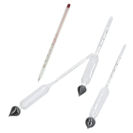 Ecomeon Glass Hydrometer,Alcohol Hydrometer,3PCS Household Alcohol Hydrometer Concentration ...