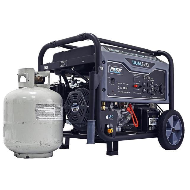 Pulsar 12,000W Dual Fuel Portable Generator In Space Gray, 46% OFF