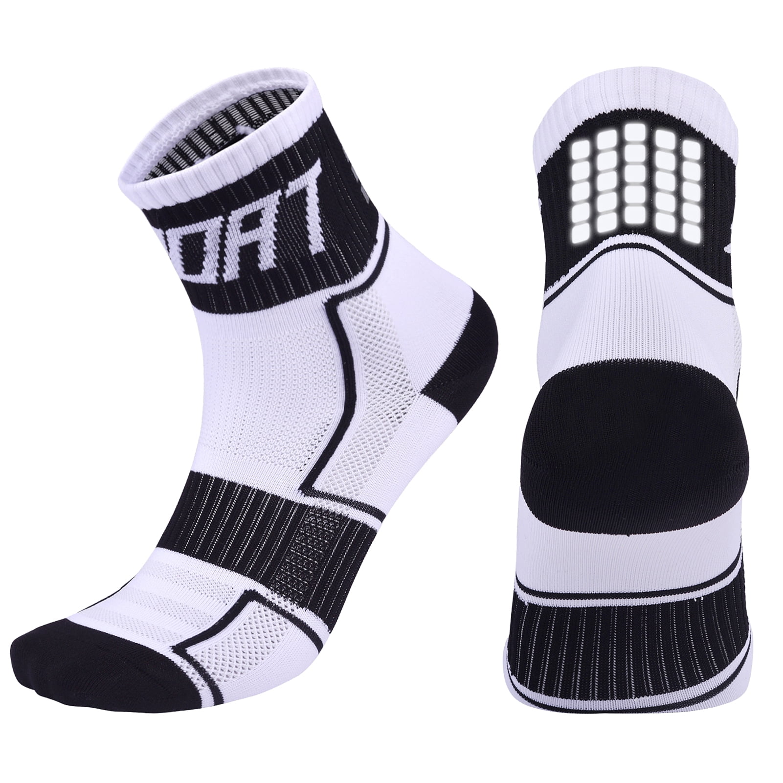Gecheer Reflective Cycling Socks High-Visibility Breathable Athletic ...