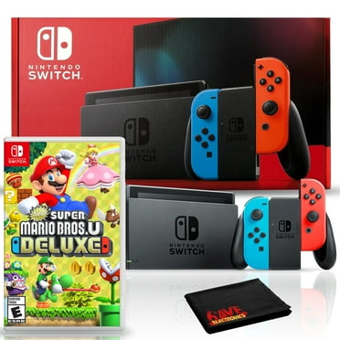 Nintendo Switch Console System w/ Neon Blue & Red Joy-Con for Gaming - Walmart.com