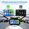 Road Top Carplay Screen for Motorcycle, Wireless CarPlay & Wireless ...