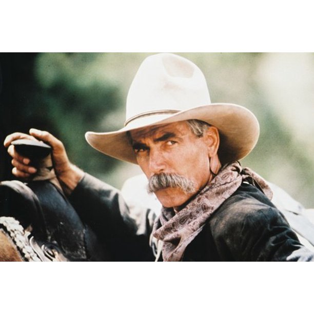 Sam Elliott Classic Western Pose In Stetson By Horse 24x36 Poster ...