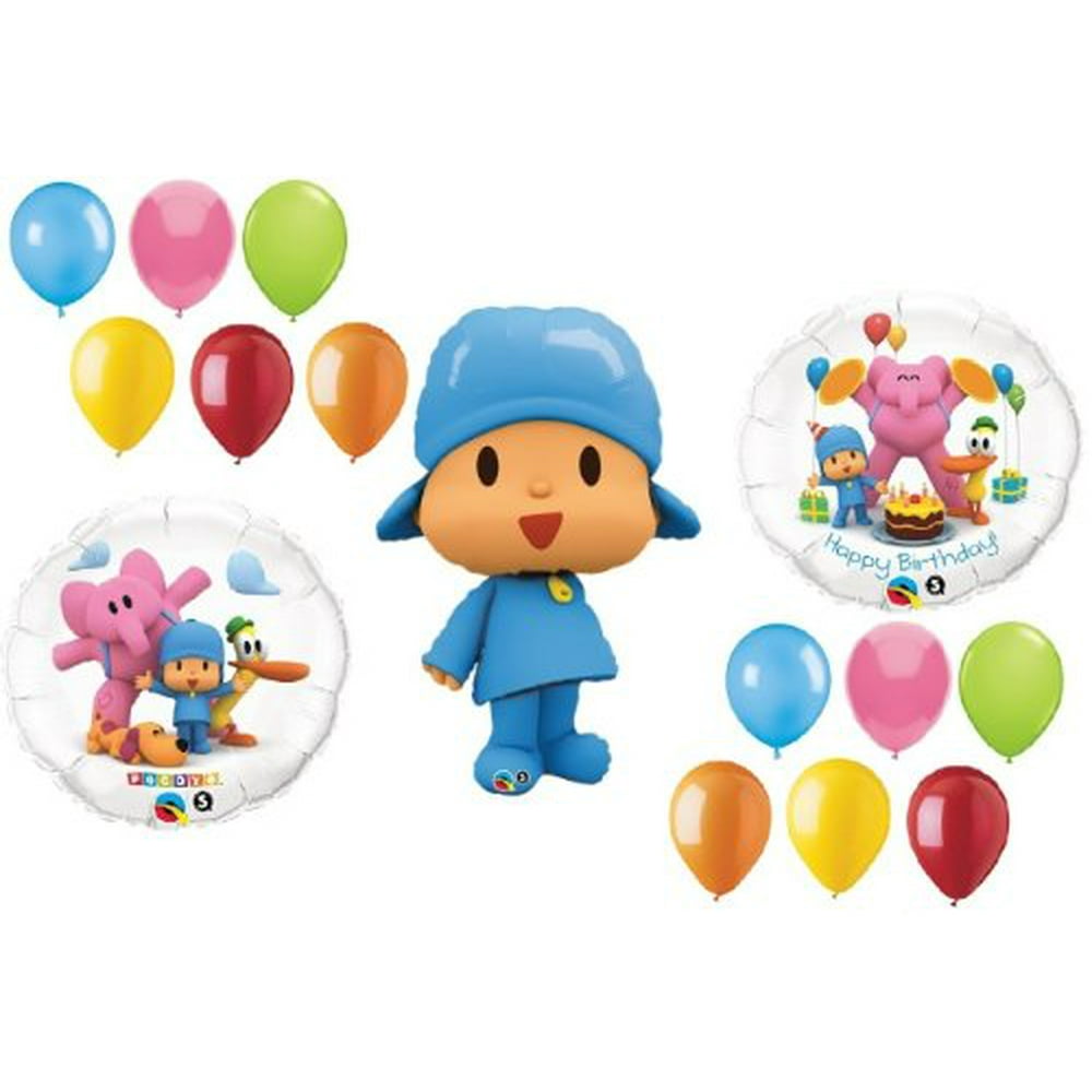 POCOYO Pocoyó 15 Happy Birthday PARTY Favor Supplies Mylar & Latex ...